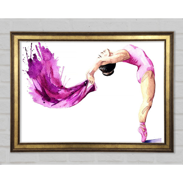 Rosdorf Park Pink Ballerina 2 - Single Picture Frame Print | Wayfair.co.uk